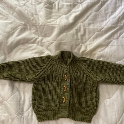Fisherman's Rib Cardigan for Baby Toddler Knitting Pattern Pdf THE ...