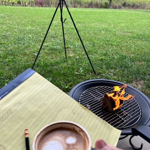 HAND FORGED Campfire Squirrel Cooker Fire Irons - Etsy