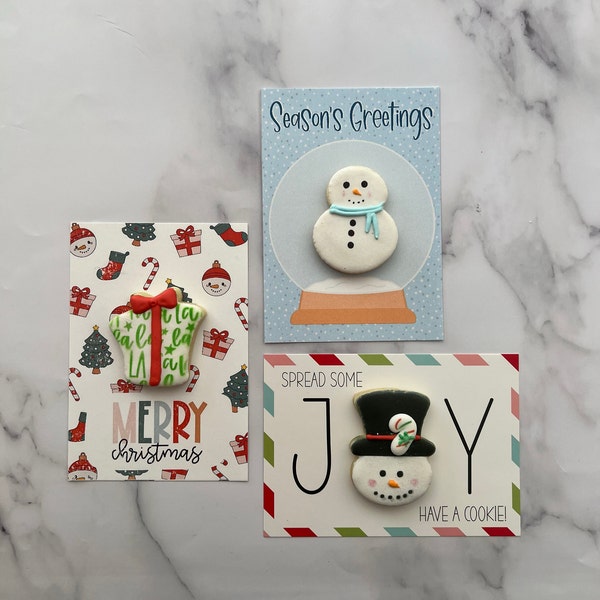 Printable Cookie Card - Merry Christmas - 3.5"x5" - Etsy