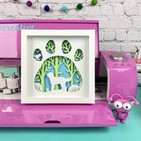 Blank Square Shadow Box Frame SVG for Layered Artwork Paper Art. 3d ...