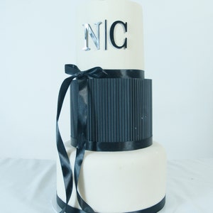 Custom Acrylic Line Lady Silhouette Side Cake Charm Choice of Colours ...