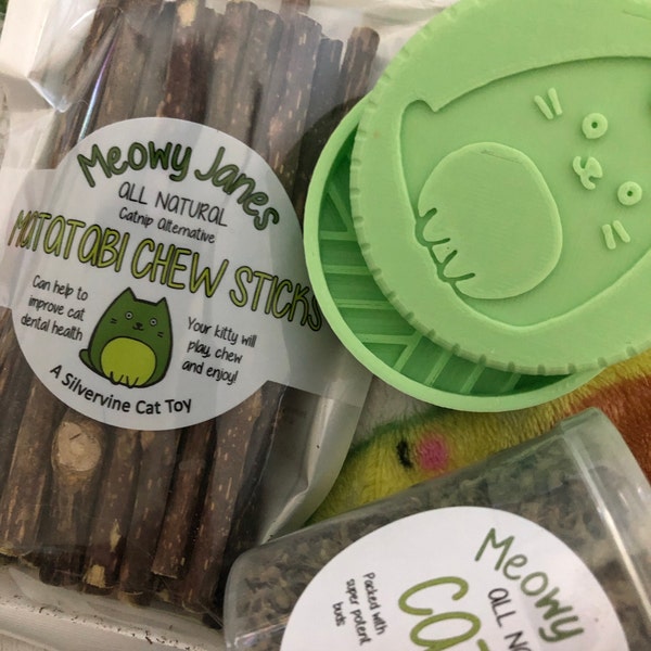 20 Ct Mini Matatabi Cat Chew Sticks - All Natural Catnip Alternative ...