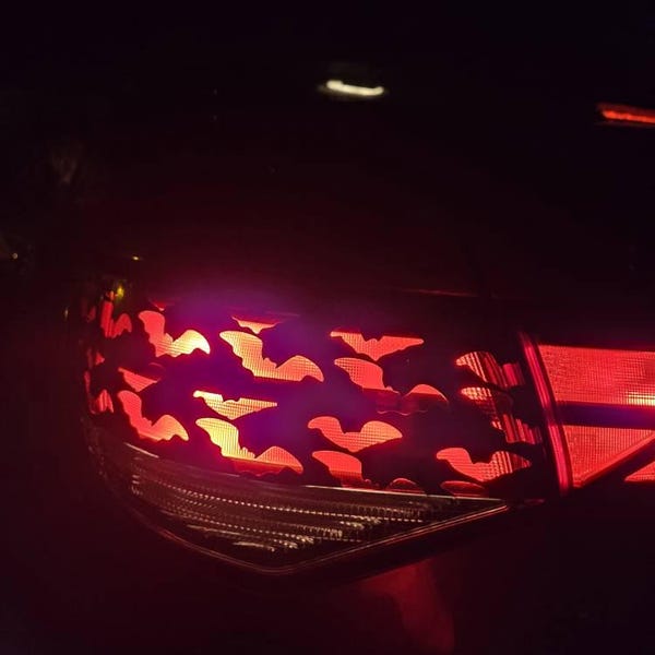 Car Light Stickers Universal Bats Taillight Vinyl Film - Etsy