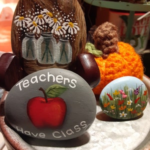 Camping Painted Rock Campfire Smores Painted Stones Hand | Etsy