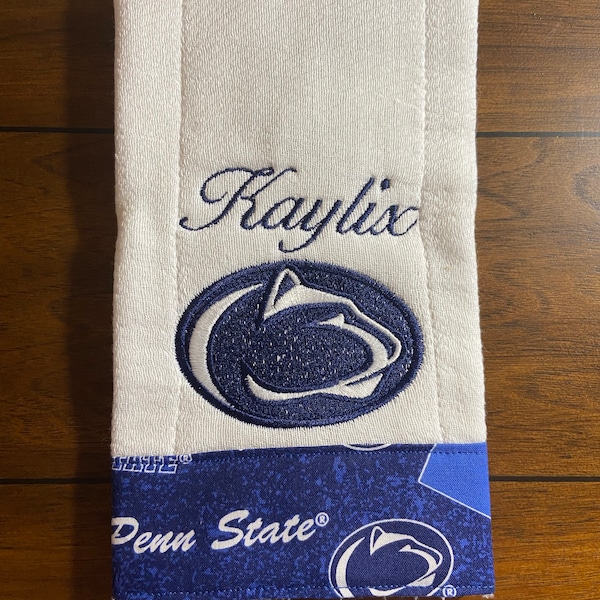 NCAA Penn State Nittany Lions College Logo Navy & White 100% Cotton ...