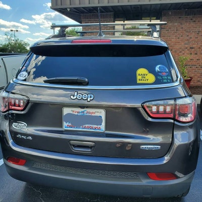 BABY in BELLY STICKER for Car Window. Pregnant on Board Driver. Bump on ...