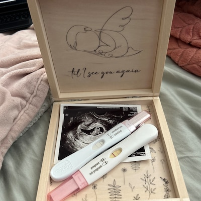 NEVER FORGOTTEN Baby Loss Keepsake Box, Pregnancy Test Box,miscarriage ...