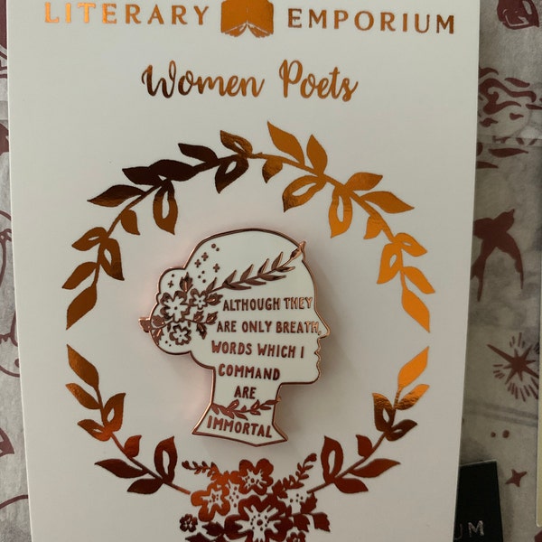 Sappho Enamel Pin - Women Poets Pin Collection -book Lover - Feminist ...