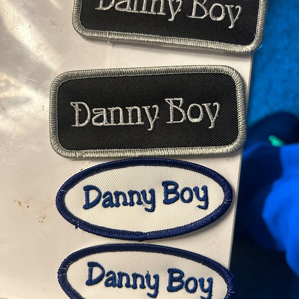 Custom personalized Embroidered Name Tag/ Embroidered Name Patch ...