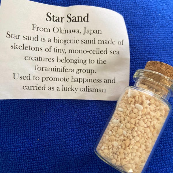 RARE Okinawa Star Sand Jar, Star Shaped Sand, Japan Beach Sand, Sun ...