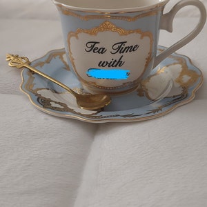 Gorgeous Black and Gold Tea Set, Bat, Cat, Crow and Moth Design ...