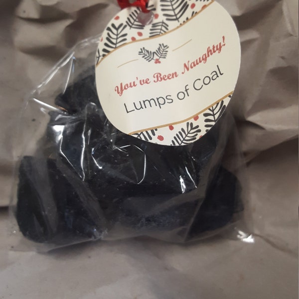 Lumps of Coal Soap Christmas Gift 1 Bag gag Gift, Santa, Bad - Etsy