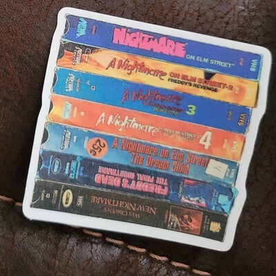 Silent Night Deadly Night VHS Stack Sticker Horror Movie Lover Gift ...