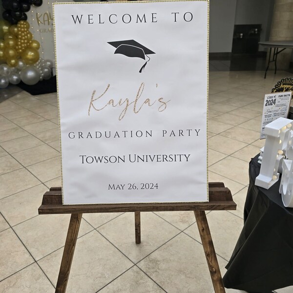 Graduation Welcome Sign, Graduation Poster Download, Graduate ...