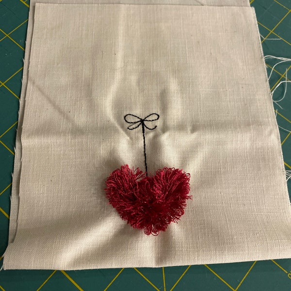 Hanging Fringed Fluffy Heart Valentine Day Machine Embroidery Design ...