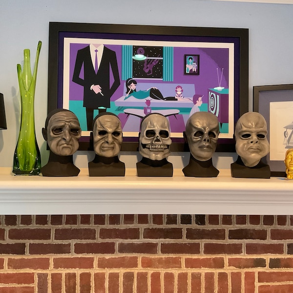 Greyscale Twilight Zone Masks: Complete Set - Etsy