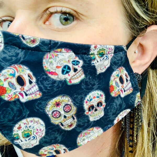 Faded Gray Face Mask - Etsy