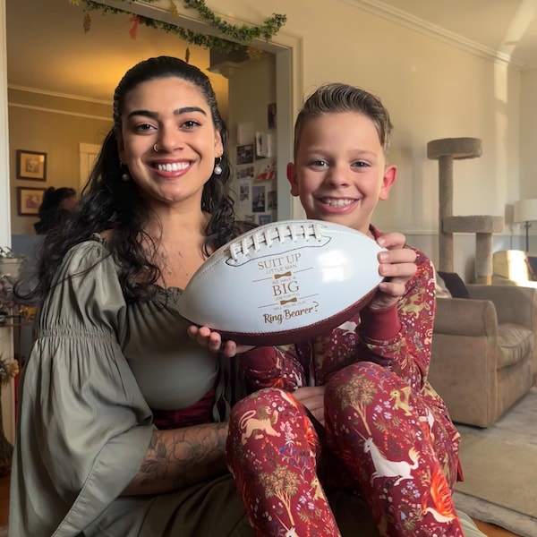 MVP Ring Bearer Proposal, Jr. Groomsman Proposal Football, Ring Bearer ...