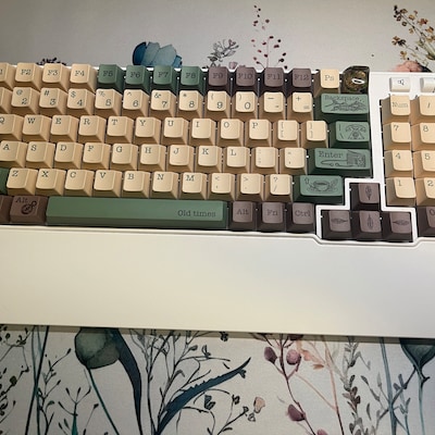 Gradient Matcha Side-printed Keycap Set, OEM Profile, Shine-through ...