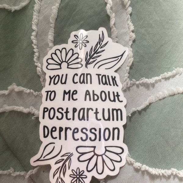 Postpartum Depression Sticker New Mom Mother Doula Natural Birth ...