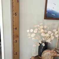 Hand Routed Knotty Pine Growth Chart Ruler - Kids Height Chart ...