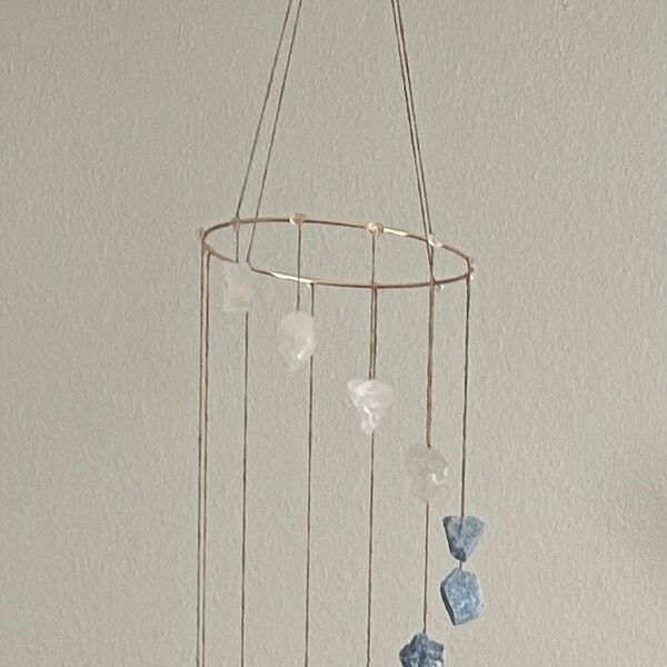 The Rustic Ombre Crystal Mobile - Raw Natural Crystals - Etsy
