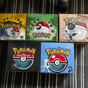 Filled & Sealed Vintage Proxy Pokemon Trading Card Game Booster Box ...