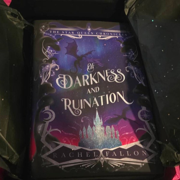 Asteria and Calix Dragon Ride Art Print From of Darkness and Ruination (the Star Queen ...