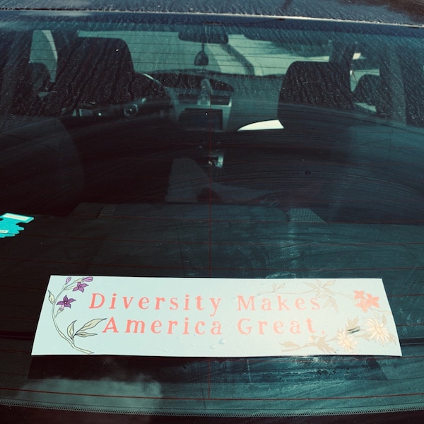 Diversity Makes America Great: Feminist Bumper Sticker - Etsy