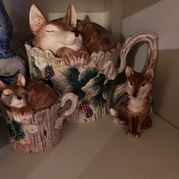 Vintage Blue Ridge Southern Pottery Square Trinket Box Made in the USA ...