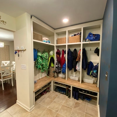 The Jim Hall Tree Mudroom Organization Entryway Coat Rack Lockers ...