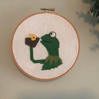 Sipping Tea Cross Stitch Pattern - Etsy