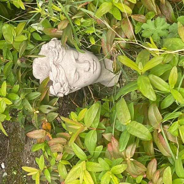 Goddess Head Planter - Female Bust Planter - Head Plant Pot - Stone ...