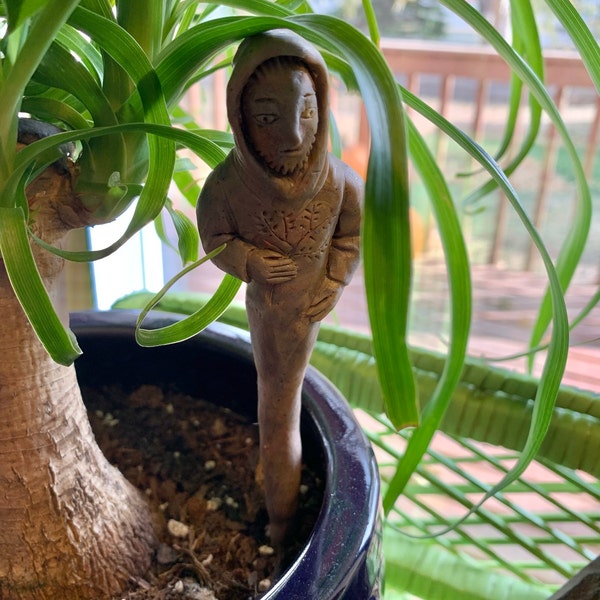 Magic Manny Mushroom, Altar Totem, Tiny Garden Art, Unique Spirit Guide ...