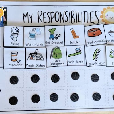 Days of the Week Printable Labels for Visual Schedule - Etsy