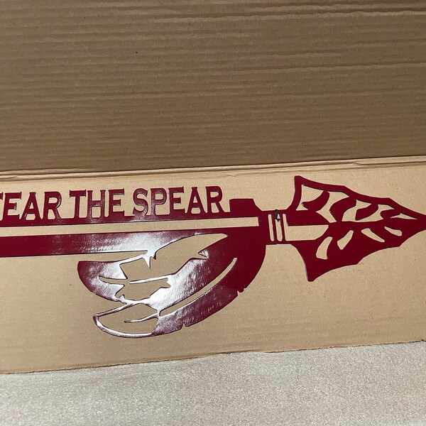 Florida State Seminoles Spear Metal Art - Fear the Spear - Custom ...