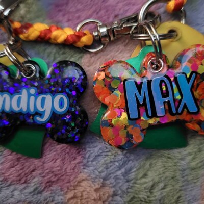 Simply Sparkle Pet Tags NEW COLORS - Etsy