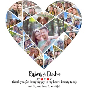 Custom Photo Collage, Name Photo Collage,custom Letter Collage ...