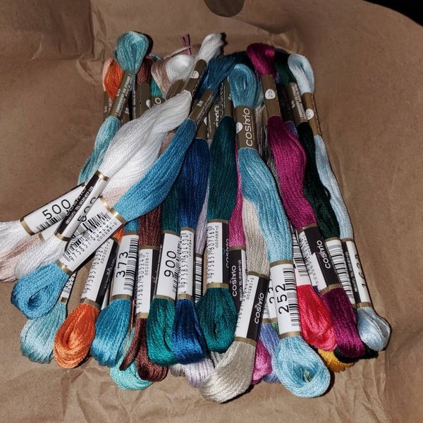 COSMO Embroidery Floss #25 / CUSTOM Cosmo Thread Set / COSMO Embroidery ...