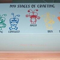 7 Stages of Crafting SVG, Cricut Cutie Stages of Crafting, SVG Files ...