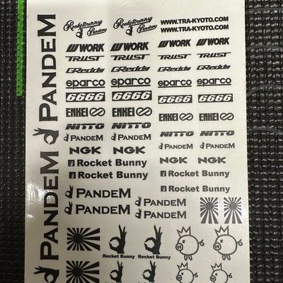 1:24 28 Scale RC Car Sponsor Decals - Etsy