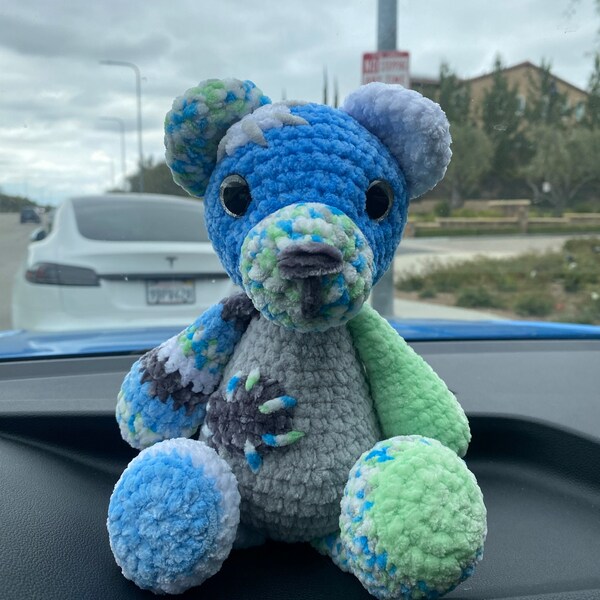 DIGITAL PATTERN: Scrappy Bear Crochet Plushie - Etsy