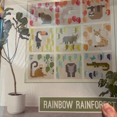 Rainbow Rainforest Quilt Pattern or Kit Options Elizabeth Hartman - Etsy