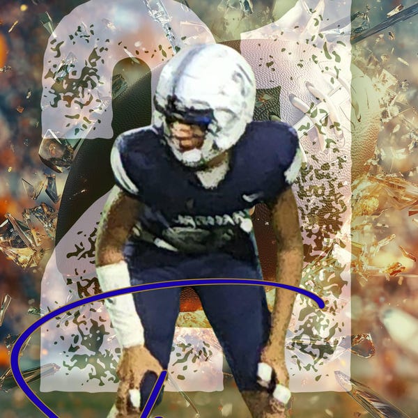 Football Senior Spotlight Template: Customizable Canva Design (digital ...