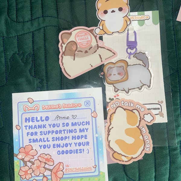 Please Handle With Love FRAGILE Sticker | Cat Meme Stickers | Kawaii ...