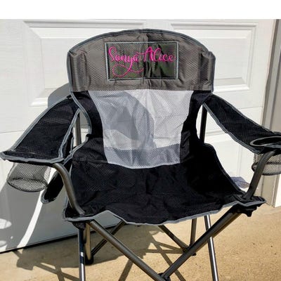 Personalized Coach Gift Cross Country Softball Folding Chair Camping ...