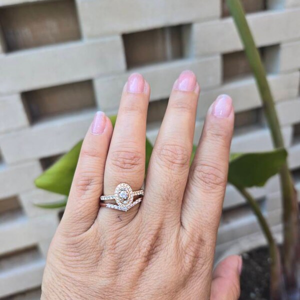 Delicate Chevron Ring - Sterling Silver, Rose Gold, Gold, White Gold ...