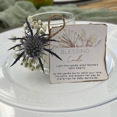 Boho Blessingway Invitation Set Instant Download Editable Label Mothers ...