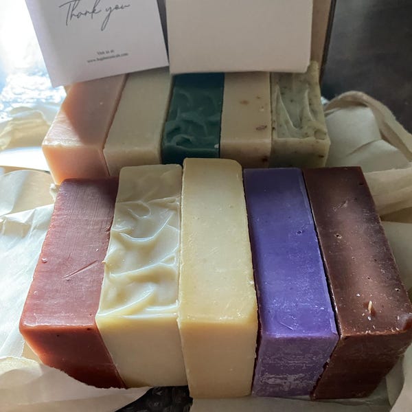 10 Handmade Soaps, Soaps in Bulk, Soap Sale, Assorted Soaps, Natural Soaps, Moisturizing Soaps ...