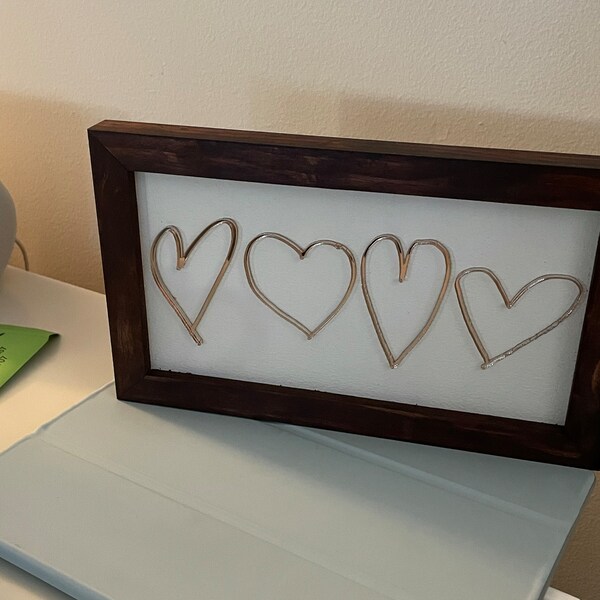 3D Handwritten Heart Sign, Custom Made , Family Keepsake, Drawing, Sign ...